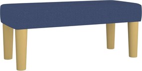 Box spring postel s matrací modrá 80x200 cm textil 3137435