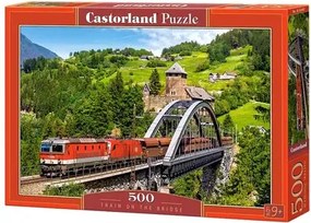 Castorland 52462 Vlak na mostě / 500 dílků / od 9 let
