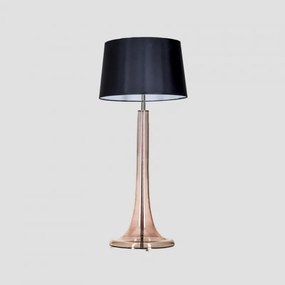 4concepts Luxusní stolní lampa LOZANNA TRANSPARENT COPPER Barva: Bílá