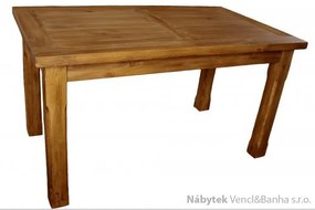 dřevěný rustikální stylový jídelní stůl z masivního dřeva borovice Mexicana MES03 euromeb