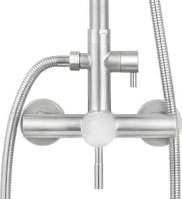FALA Steely 1 / Sprchový set / nerezová ocel / výška 96-126 cm