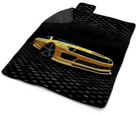 Sablio Plážová deka Chevrolet Camaro Puntíky: 200x140 cm