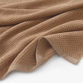 Goldea bavlněný froté ručník / osuška micro pure - skořicový 50 x 100 cm