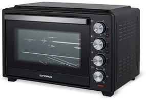 Orava Elektra-C38 elektrická trouba s dvouplotýnkovým sklokeramickým vařičem, 38 l