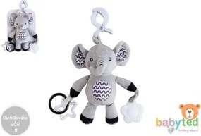 BABYTED Chrastítko Slon / Plyš / 30 cm / od 0 měsíců