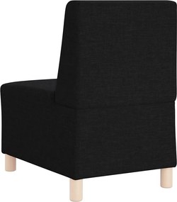 Modulová sedačka bez opěradel 3 ks Černá textil 3399794