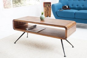 Noble Home Designový konferenční stolek Paros, 100 cm, sheesham