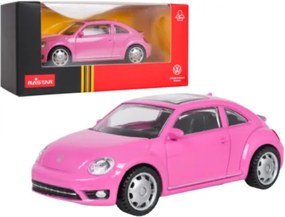 Model auta Volkswagen Beetle 1:43 RASTAR růžové