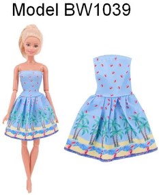 Oblečky pro Barbie - modré outfity Varianta: model BW1039