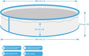 Marimex | Bazén Marimex Orlando 3,66x0,91 m s příslušenstvím - motiv RATAN | 10303049