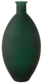 OnaDnes -20% Zelená skleněná váza J-line Fara 58 cm