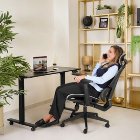 Ergonomické křeslo Preda – Šedý