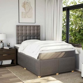 Box spring postel s matrací taupe 120x200 cm textil 3294341