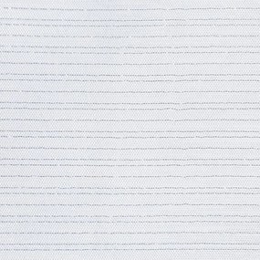 Bílý dekorativní závěs se stříbrným prošíváním 140 x 250 cm