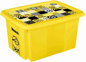 Keeeper Mimoni Dětský úložný box, 38 × 29,5 × 20,5 cm, 15 l, žlutý