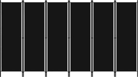 vidaXL 6dílný paraván 300 x 180 cm [320729] Barva: Černá
