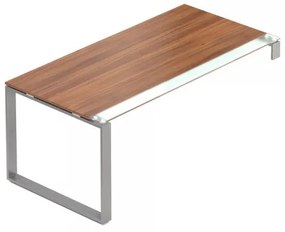 Stůl Creator 180 x 90 cm, šedá podnož, 1 noha
