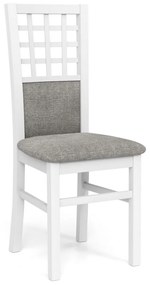 Jídelní židle Gerard 3, šedá / bílá