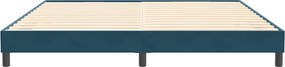 Postel Box Spring bez matrace tmavě modrá 200x220 cm samet 3315895