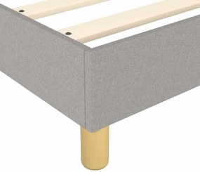 Rám postele s boxspringem světle šedá 120 x 200 cm textil 3120945