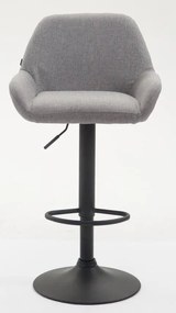 Bhm germany Barová židle Brag (SET 2 ks), textilní látka, černá