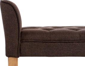 Chaiselongue Cleopatra, světlý antik – hnědá