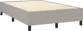 vidaXL Box spring postel s matrací a LED 120 x 200 cm textil [3135021] Barva: taupe