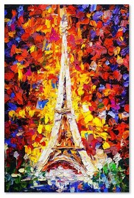 Gario Obraz na plátně Malovaná Eiffelova věž Rozměry: 40 x 60 cm
