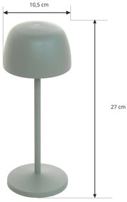 Nabíjecí stolní lampa LED Lindby Arietty, šalvějově zelená