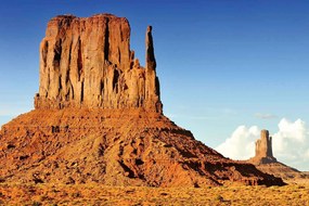 DIMEX | Vliesová fototapeta Unikátní Monument Valley MS-5-1673 | 375 x 250 cm| modrá, oranžová