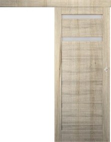 posuvné interiérové dveře na stěnu vasco doors EVORA model 2 Průchozí rozměr: 70 x 197 cm, Orientace dveří: Levé dveře, Dekor: Bílá