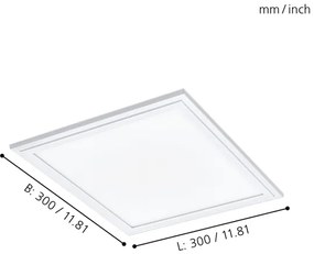 Eglo 96152 - LED stropní panel SALOBRENA LED/16W/230V