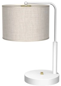 Stolní lampa Lino, 1x lněné stínítko, w