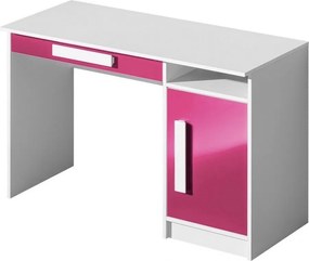 Casarredo - Komfort nábytek Dětský psací stůl GULLIWER 9 výběr barev | Vyberte si barvu úchytu:: dom-uch-modrá,barva: dom-růžová-lesk