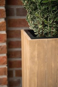 Dřevěný květináč ELEMENTO, dřevo, šířka 90 cm, hnědá
