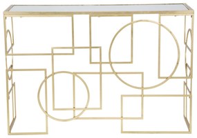 Mauro Ferretti Zlatý konzolový stolek Ferretti Marry, 120x41x81 cm