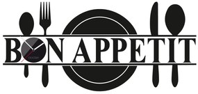 Clocker Nalepovací hodiny Bon appetit Barva ciferníku: Černá