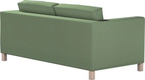 Potah na pohovku IKEA  Karlanda rozkládací, krátký barva zelená látka pletený vzor