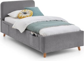 Šedá dětská postel s úložným prostorem s roštem 90x200 cm Cosy – Meise Möbel