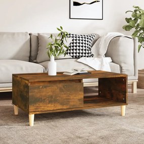 Konferenční stolek kouřový dub 90x50x36,5 cm kompozitní dřevo