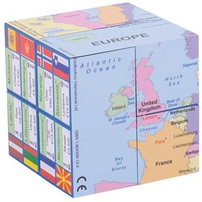Zoobookoo Kniha v kostce Mapa Evropy