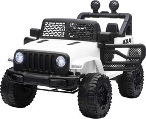 HOMCOM Dětské Elektrické Auto pro Děti od 3 Let - Všestranný Buggy s 12V Baterií, 2 Motory, Dálkovým Ovladačem 2.4G, Světlomety, Klakson, Nastaviteln…