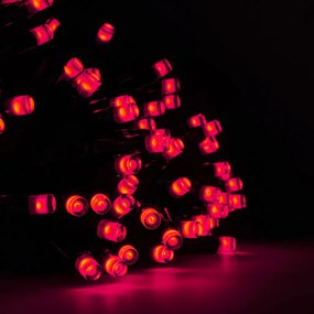 Easy Fix RGB LED světelný řetěz, 20 m, venkovní, 200 diod, černý kabel, IP67
