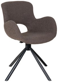 House Nordic Jídelní židle AMORIM hnědé bouclé 1001187