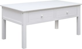 vidaXL Konferenční stolek 100 x 50 x 45 cm dřevo [284141] Barva: Bílá