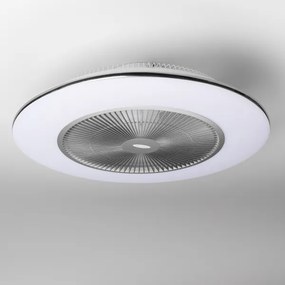 Brilagi - LED Stmívatelné svítidlo s ventilátorem AURA LED/38W/230V stříbrná +DO