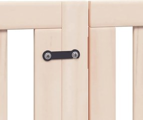 Zábrana pro psy s dvířky skládací 9 panelů 450 cm topol 3155641