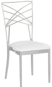 Sada 2 jídelních židlí stříbrná GIRARD Beliani