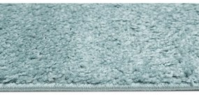 Kusový koberec shaggy Parba světle modrý atyp 80x300cm