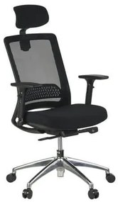 No brand  Kancelářská židle Julia, černá/černá